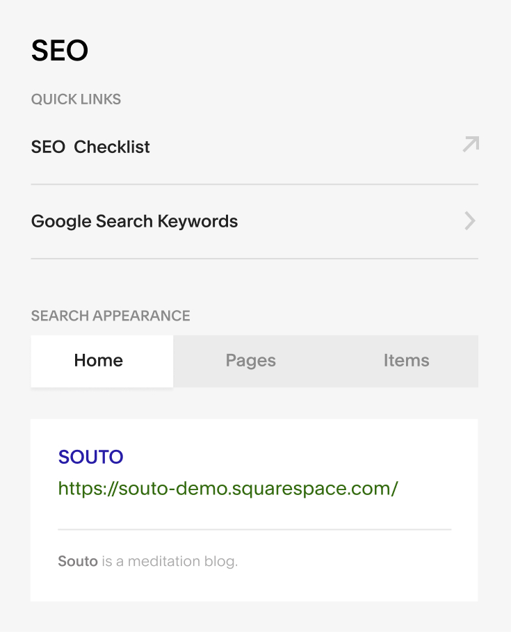 Squarespace SEO – Built-in SEO Tools – Squarespace